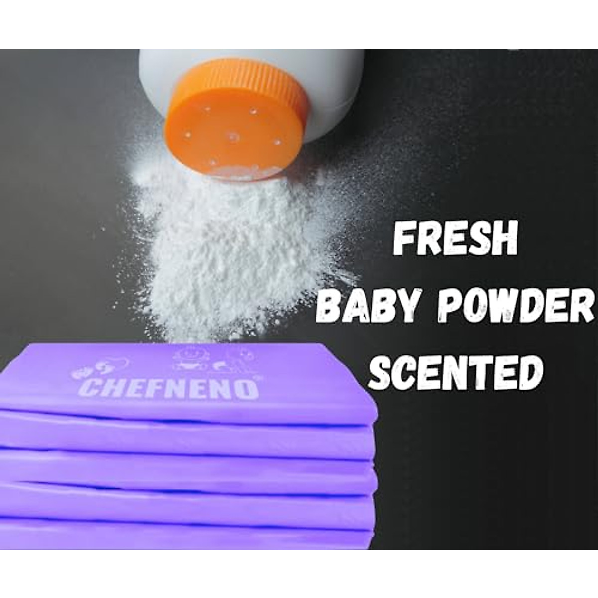 Baby Diaper Bag Disposable (600 Count) Fresh Baby Powder Scented Easy Tie Handles Bulk Diaper Sacks Disposable Dog Poop Waste Bags Cat Litter Clump & Poop Bags Sanitary Pad Waste Bags (600 Bags)