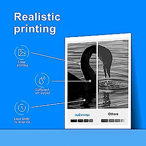 myCartridge 812XL Black Remanufactured Ink Cartridge Replacement for Epson 812XL T812 Fit for Epson Workforce Pro WF-7840 WF-7820 EC-C7000 Printer 812XL Ink Cartridges (Black, 2 Pack)