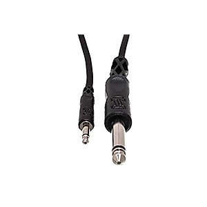 Hosa CMP-303 3.5 mm TS to 1/4" TS Mono Interconnect Cable, 3 feet, Speaker