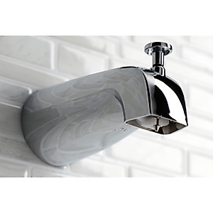 Kingston Brass K188A1 Designer Trimscape Showerscape 5-Inch Tub Spout with Diverter, Polished Chrome