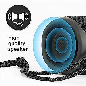 TOR-OLE Bluetooth Speakers-IPX6 Waterproof Wireless Speaker, Clear Sound Quality Outdoor Speakers Bluetooth, 100 Sq. Ft. Link Range Portable Bluetooth Speakers, Suitable for Beach Party, BBQ, Camping