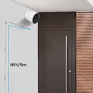 Charger Power for Google Nest Cam Outdoor or Indoor, Battery - 2nd Generation, Nest Camera Power Cord, Waterproof, 16ft Long Charging Cable