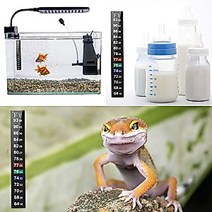 Aquarium Thermometer Sticker Fish Tank Temperature Sticker Brewing Thermometer Strip Adhesive Thermometer Sticker for Fish Tank Storage Tank Wine Jar by AikTryee