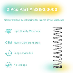 ArrogantF Drink Machine Faucet Spring Compatible with Bunn 32193-2 Ultra 2 Frozen Drink Machine,for Fix Bunn Replacement Parts