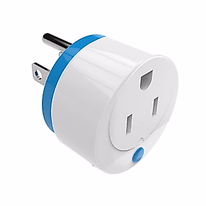 NEO Z-Wave Plus Smart Mini Plug Zwave Socket Zwave Outlet Home Automation, Work with Wink, SmartThings & more, Summer Green … (Blue 1PK)