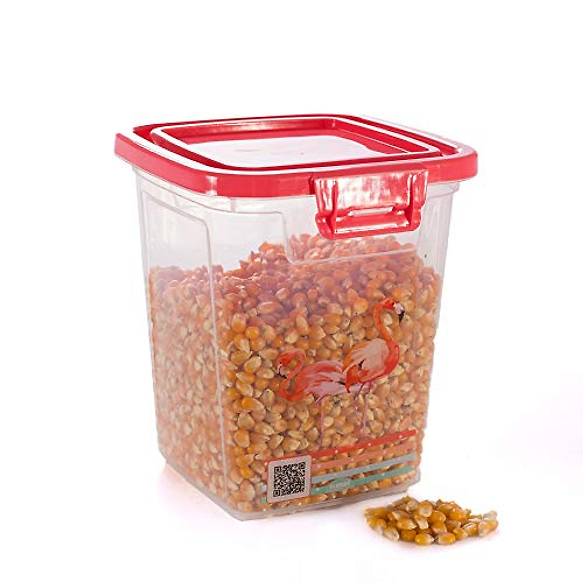 Plasutil 5 Piece Food Storage Container Set with Lock Duo. Lids Attached.