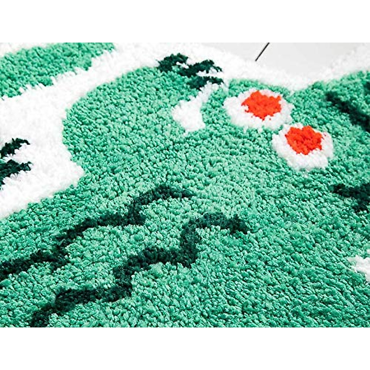 Cute Soft Small Crocodile Shaped Mat for Bathroom,Showroom Bathmat,Non-Slip Bath Rugs,Play Carpet Area Rug for Kids,Photography Props