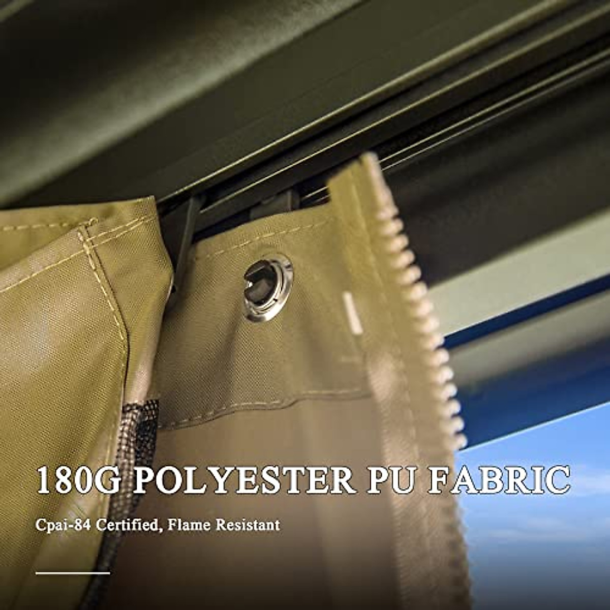 Domi 10'x10' Outdoor Hardtop Gazebo Permanent Canopy with Galvanized Steel Single Roof, Aluminum Frame,Curtains and Netting for Patios,Backyard,Lawns