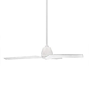 Vortex Smart Indoor and Outdoor 3-Blade Ceiling Fan 60in Gloss White with Remote Control works with Alexa, Google Assistant, Samsung Things, and iOS or Android App
