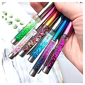 Abhay Liquid Sand Glitter Pen Metal Ballpoint Pens Metal Ball Pens Floating Glitter Dynamic Liquid Sand Pen for Office Supplies