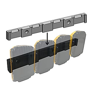 Battery Holder for 4x 20V Dewalt Batteries | 20V Battery Holder Dewalt | Battery Storage for Dewalt | Wall Mount for Dewalt 20V Batteries