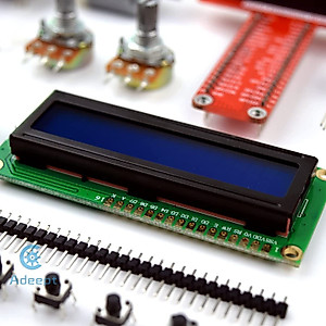 Adeept Super Starter Kit for Raspberry Pi 3, 2 Model B B+ LCD1602 Servo Motor C and Python Code, Beginner Starter Kit with User Manual Guidebook