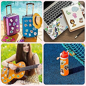 Arme Animal Stickers Pack, 400 PCS Cute Stickers for Waterbottles, Laptop Stickers for Computer Skateboad Phone Notebooks， Large Colorful Vinyl Waterproof Stickers for Kids Teens Girls Boys