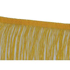 Heartwish268 Fringe Trim Lace Polyerter Fibre Tassel 6inch Wide 10 Yards Long for Clothes Accessories Latin Wedding Dress DIY Lamp Shade Decoration Golden Yellow