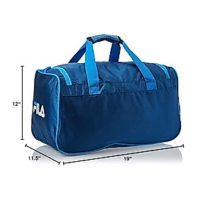 Fila Drone Sm Travel Gym Sport Duffel Bag, Navy/Blue, One Size