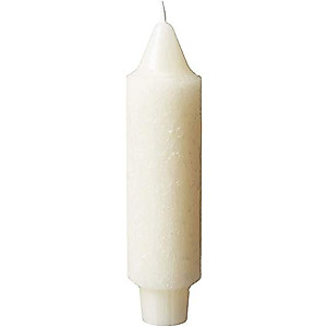 Root Candles 59517 Unscented Timberline Collenette 5-Inch Dinner Candles, 8-Count, Ivory