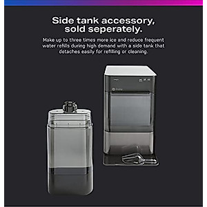 GE Profile Opal 2.0 | Countertop Nugget Ice Maker | Ice Machine with WiFi Connectivity | Smart Home Kitchen Essentials | Black Stainless