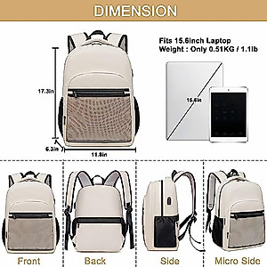 Bluboon Backpack for Women 15.6 Inch Laptop Bookbag College Backpack Girls Schoolbag Compartment Daypack for Business Travel with USB Charging Port