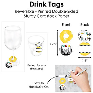 Big Dot of Happiness NYC Cityscape - New York City Party Paper Charger and Table Decorations - Chargerific Kit - Place Setting for 8