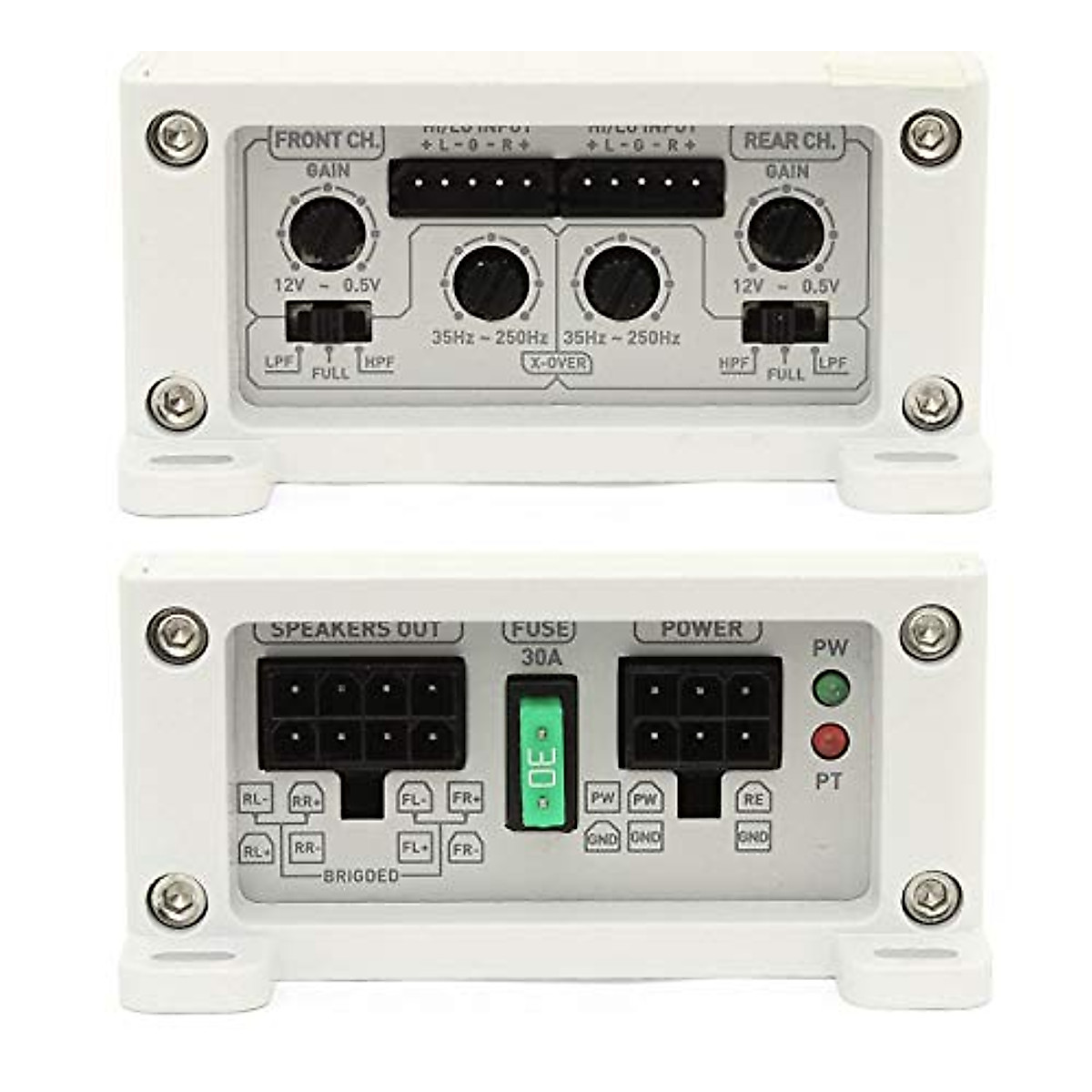 Soundstream SM4.10000D 1000W Max 4 Channel Stealth Series Marine Grade Class D Amplifier - SM4.1000D