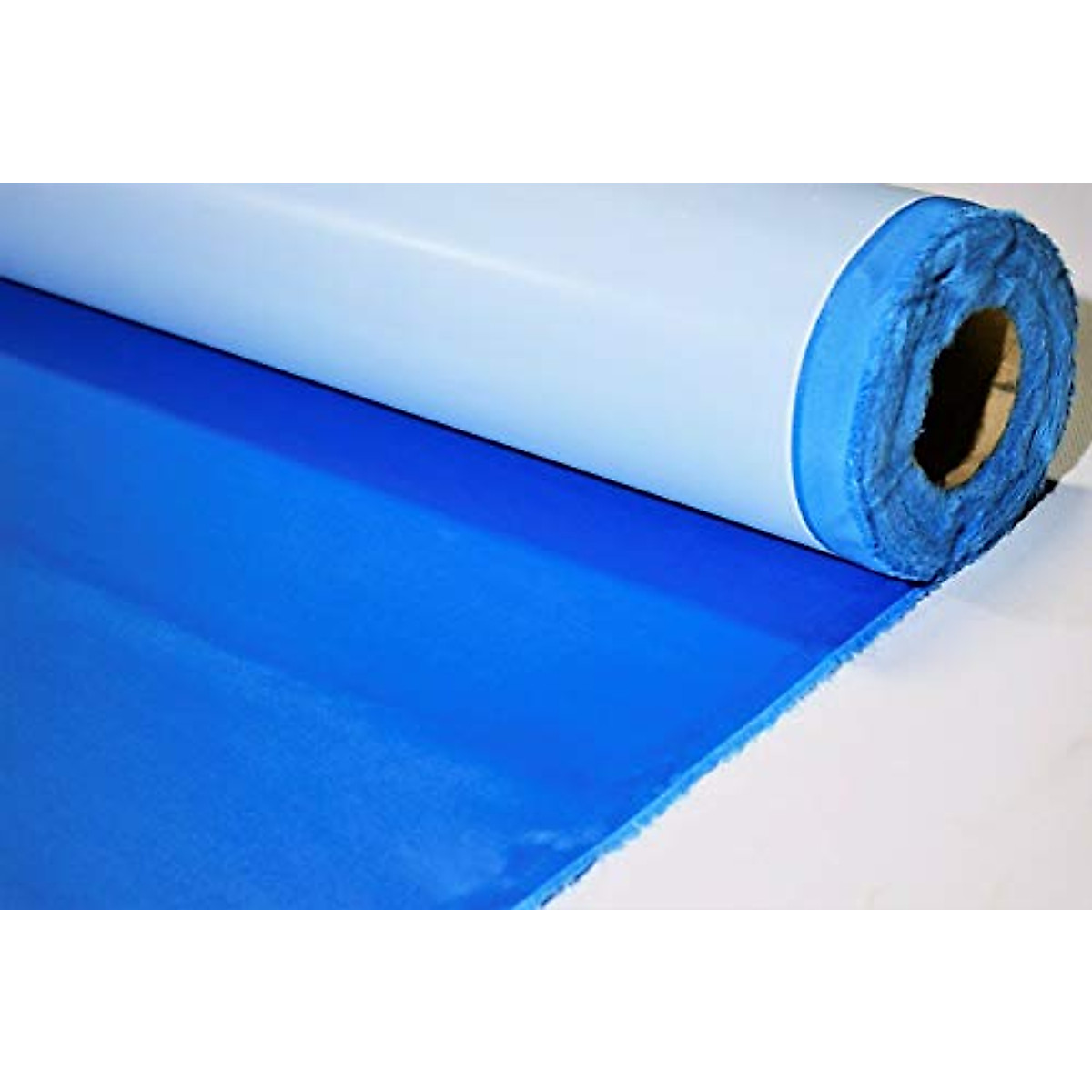 USA Fabric Store Process Blue Adhesive Poly Pro Twill Jersey Sportswear Apparel Applique Craft Fabric 50" Wide by The Yard