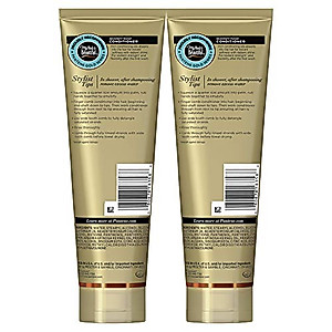 Pantene, Sulfate and Paraben Free Conditioner with Argan Oil, Pro-V Gold Series, for Natural and Curly Textured Hair, 8.4 fl oz, Twin Pack