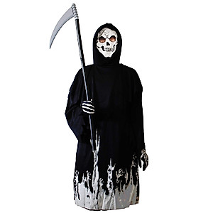 Lulu Home Halloween Kids Costume, Glow in The Dark Halloween Scary Kids Costume Boys Kids Costume