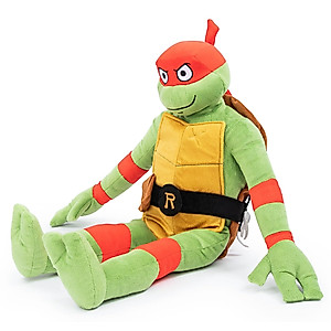 Nickelodeon Teenage Mutant Ninja Turtles Raphael Plush Pillow Buddy - Super Soft Stuffed Character Pillow - Polyester Microfiber, 26 Inches