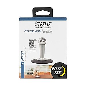 Nite Ize Original Steelie Tabletop Stand - Additional Pedestal Stand for Steelie Magnetic Phone + Tablet Mounting Systems