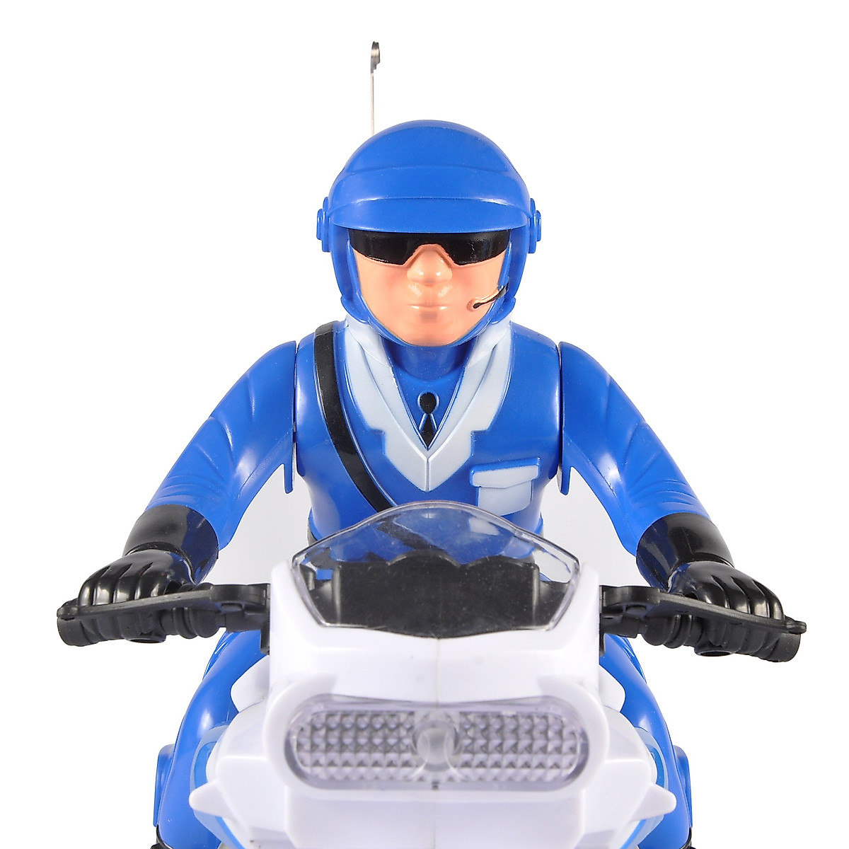 Liberty Imports RC Police Patrol Motorcycle with 360 Degree Rotation - 2CH Remote Control Cop Motor Bike for Kids, Toddlers