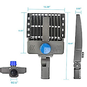 WYZM 300W LED Parking Lot Light,39000 Lumens,5500K White,Outdoor Security Area Light