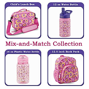 Emily Rose Rollup Toddler Kids Sleeping Nap Cot Mat | Removable Pillow & Unicorn Lovey Included | 100% Cotton for Daycare, Preschool, Travel Naps | Portable, Cozy, Machine Washable (Playful Hearts)