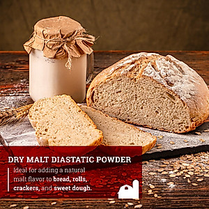 Hoosier Hill Farm Dry Malt (Diastatic) Baking Powder,1.5LB (Pack of 1)
