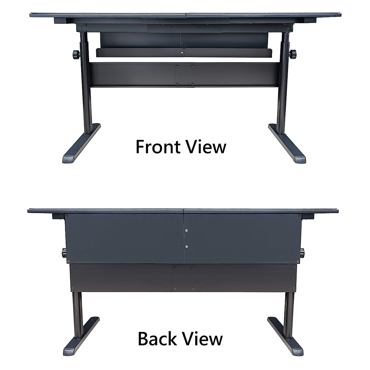 Thermaltake Tt Gaming Level 20 Gt Battlestation Computer Gaming Desk, Adjustable Heights, Scratch Resistant Surface, Full-Sized Desk Mat, GD-LBS-BRHANX-01 , Black