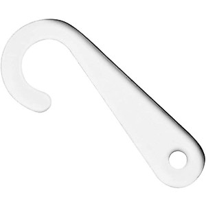 BLUECELL 1000 Pieces Plastic J-Hooks for Socks Retail Display Hanger 1.8 inch