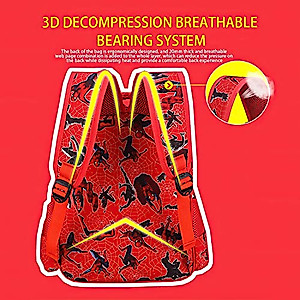 Ucqqerw Toddler Backpack Kids School Bag Large Capacity Lightweight Vacation Travel Bookbag Adjustable Shoulder Strap Daypack for Boys Girls L