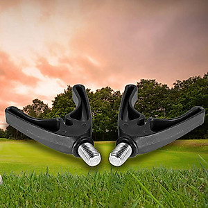 Fishing Rod,2pcs Black Fishing Rod Rest Holder U-Shape Grips Rest Head Tackle Tools for Carp Fishing