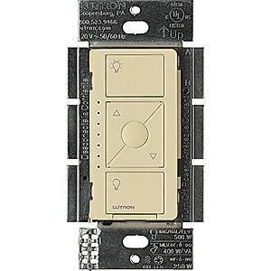 Lutron Caséta Smart Dimmer Switch for ELV+ Bulbs, 250W LED, PD-5NE-IV, Ivory