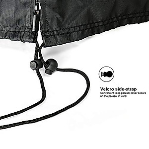 POMER Patio Egg Chair Cover, Heavy Duty Waterproof Hanging Chair Cover with Zipper Design for Outdoor Single Seat Wicker Swing Egg Chair - 75" H x 45" W