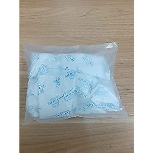 O2frepak 50 Gram(10Packs) Food Grade Moisture Absorbers Silica Gel Packs Desiccant for Storage,Food Safe Dessicant Silica Gel Packets for Moisture Storage Control