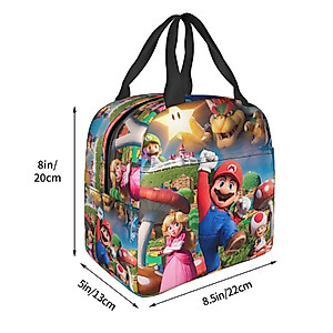 Awetmud Cartoon Lunch Box Portable Lnsulation Multifunctional Lunch Bag For Office Work Picnic