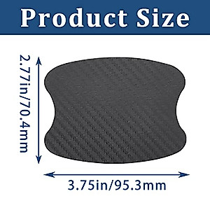 Seamaka 4Pcs Carbon Car Door Handle Cup Protector,Removable Magnetic Car Door Handle Protector, Universal Auto Door Door Handle Cups Protective Pad O-002