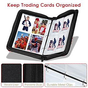 2 Pieces 1040 Pockets Card Binder Sleeves for Trading Card Collection Storage, Card Sleeves Card Holder Album Protectors Set for Sport Card, 2 Designs (Baseball)