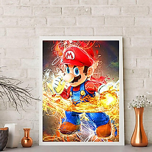 AIBOERL Diamond Painting Kits for Adults, 4 Pack Cartoons 5D Diamond Art Kits, Full Drill DIY Crafts for Adults Home Wall Decor Gift Diamond Dots [11.8x15.7inch]