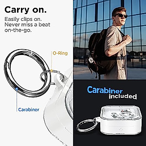 Spigen Ultra Hybrid Designed for Nothing Ear 2 Case Cover (2023) Clear Anti-Yellowing Case - Jet White