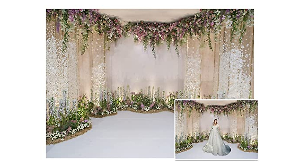 Elegant 8x6ft Wedding Backdrop for Weddings & Events