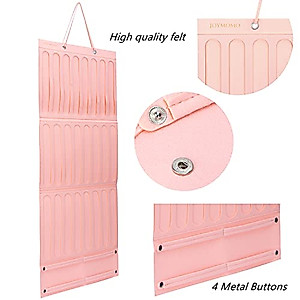 JOYMOMO Hanging Hair Claw Clips Holder Large Capacity Hair Clip Organizer Storage Display for Wall,Door,Closet（Without Claw Clips）