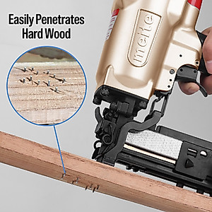 meite P32 16 Gauge 1-Inch (26.4 mm) Wide Crown by 1 1/4-Inch Length Galvanized Construction Staples Heavy Wire Staples (10,000 PCS)