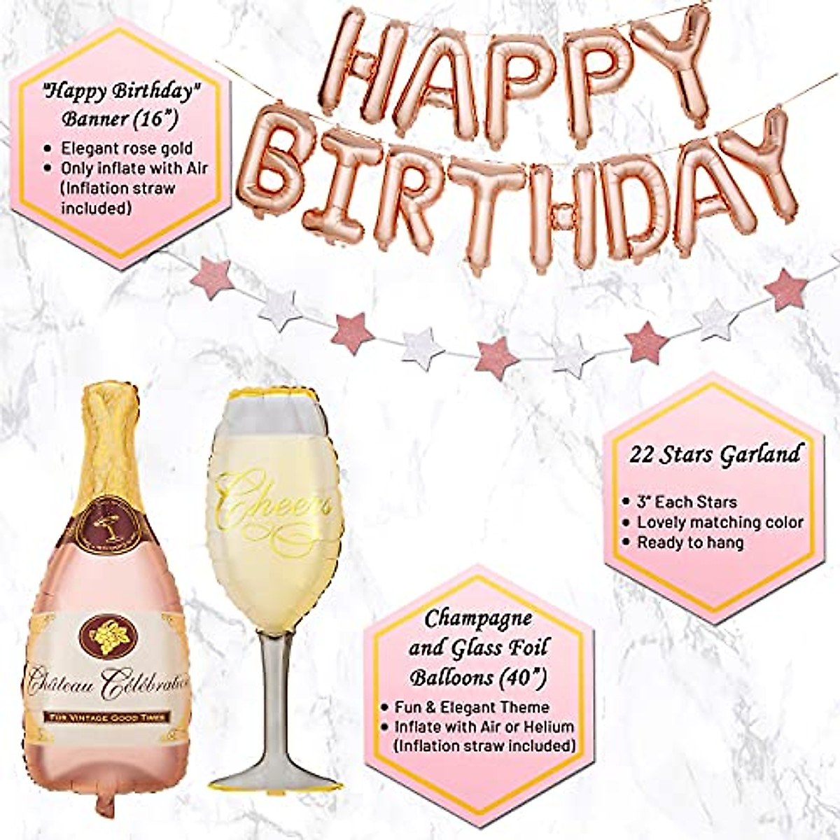 PartyHooman 30th Birthday Decorations for Women With 30th Birthday Sash and Rhinestone Tiara | 30th Birthday Balloons, 2 Pcs Foil Backdrops with 25 pre-assembled photoshoot props | Dirty 30 Birthday