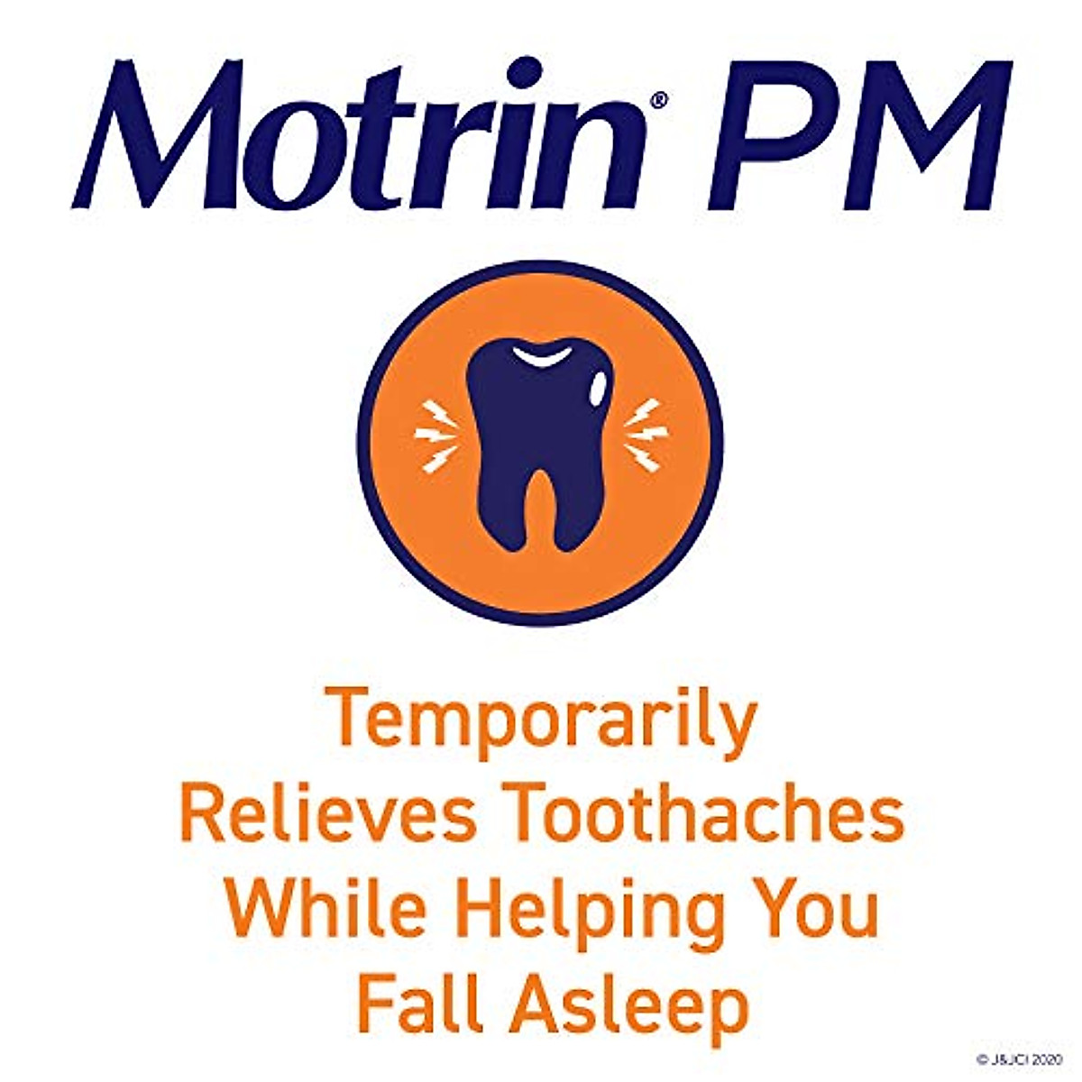 Motrin PM Caplets, 200 mg Ibuprofen & 38 mg Sleep Aid, Nighttime Relief for Minor Pains, 80 ct.